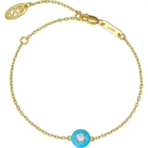 ANNA ZUCKERMAN Petit Cupcake Bracelet - Sky Blue