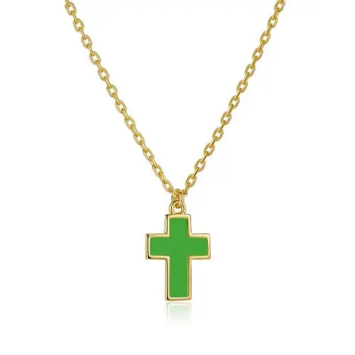 ANNA ZUCKERMAN Petit Faith Necklace - Green