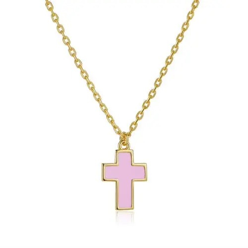 ANNA ZUCKERMAN Petit Faith Necklace - Pink