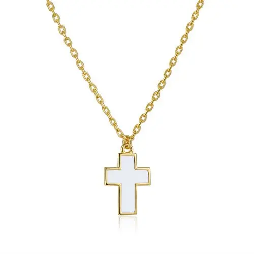 ANNA ZUCKERMAN Petit Faith Necklace - White