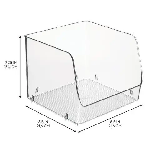 IDESIGN Stackable Open-front Storage Binset Of 4made