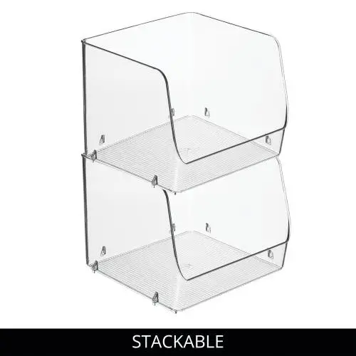IDESIGN Stackable Open-front Storage Binset Of 4made