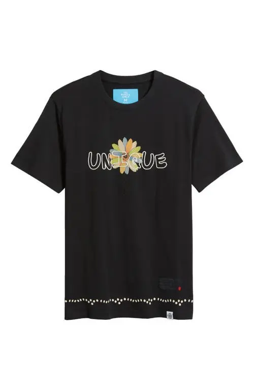 VIC GARCIA WORLD Unique Graphic T-shirt - Black