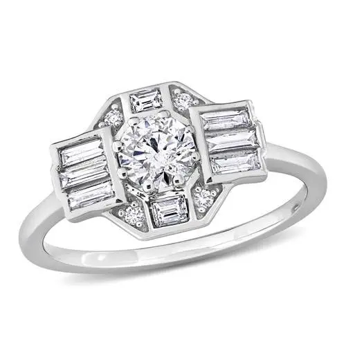JULIANNA B. 3/4cttw Diamond Cluster Ring - 14k White Gold