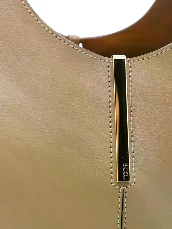 TOD'S Top-handle Leather Bag - Neutrals