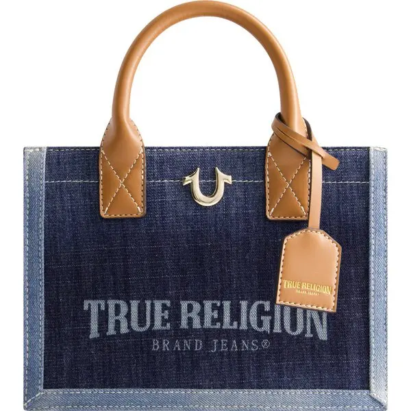 True Religion Modern Edge Denim Tote - Denim/blue
