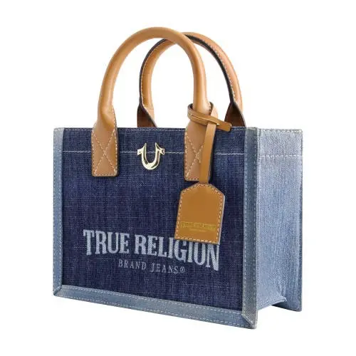 True Religion Modern Edge Denim Tote - Denim/blue