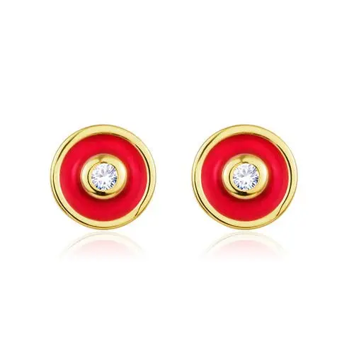 ANNA ZUCKERMAN Petit Bubble Stud Earrings - Red/yellow Gold