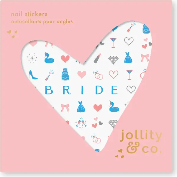 JOLLITY & CO Camp Bachelorette Bride Nail Stickers