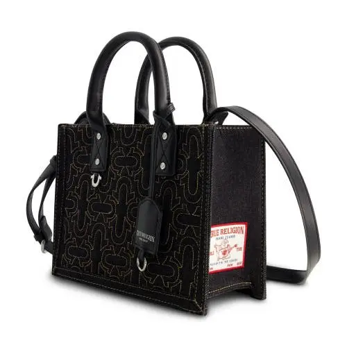 True Religion Quilted Horseshoe Modern Tote
