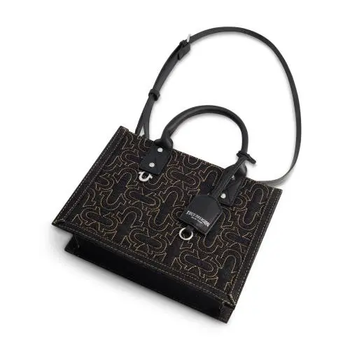 True Religion Quilted Horseshoe Modern Tote