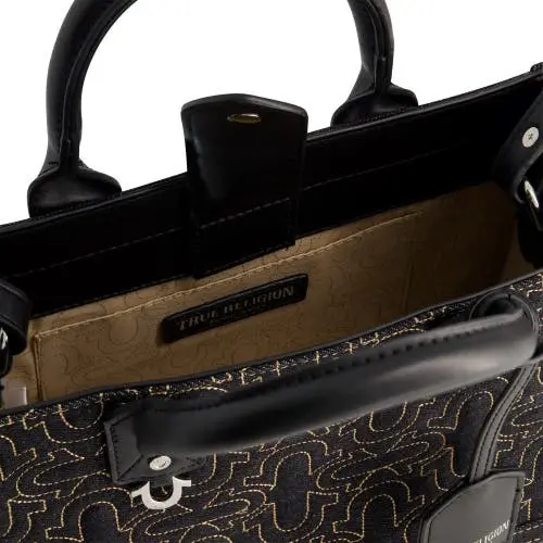 True Religion Quilted Horseshoe Modern Tote