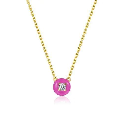 ANNA ZUCKERMAN Petit Cupcake Pendant Necklace - Rose/yellow Gold