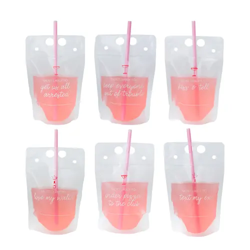 JOLLITY & CO Camp Bachelorette Drink Pouch Set Of 12