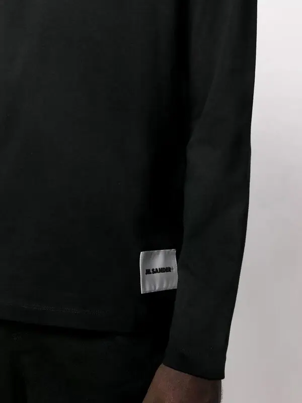 JIL SANDER Set Of 3 Long-sleeve Logo-patch T-shirts