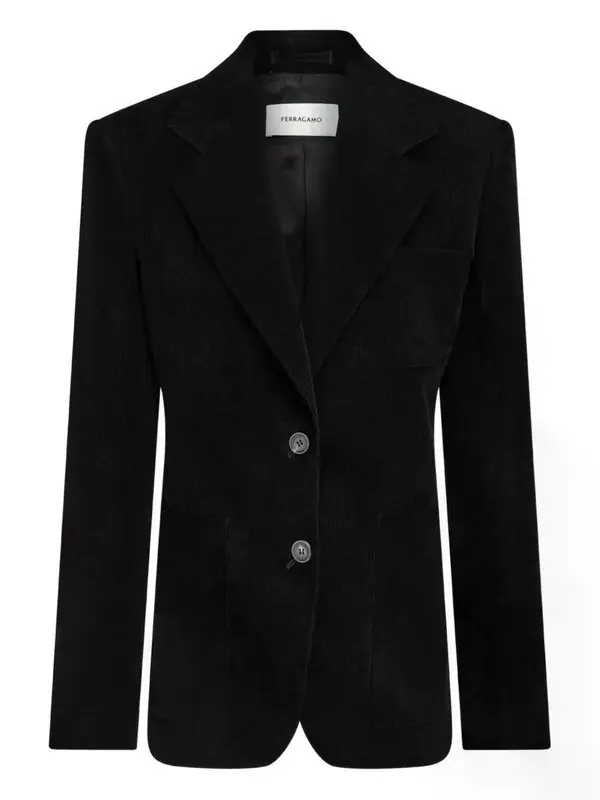 FERRAGAMO Corduroy Blazer - Black