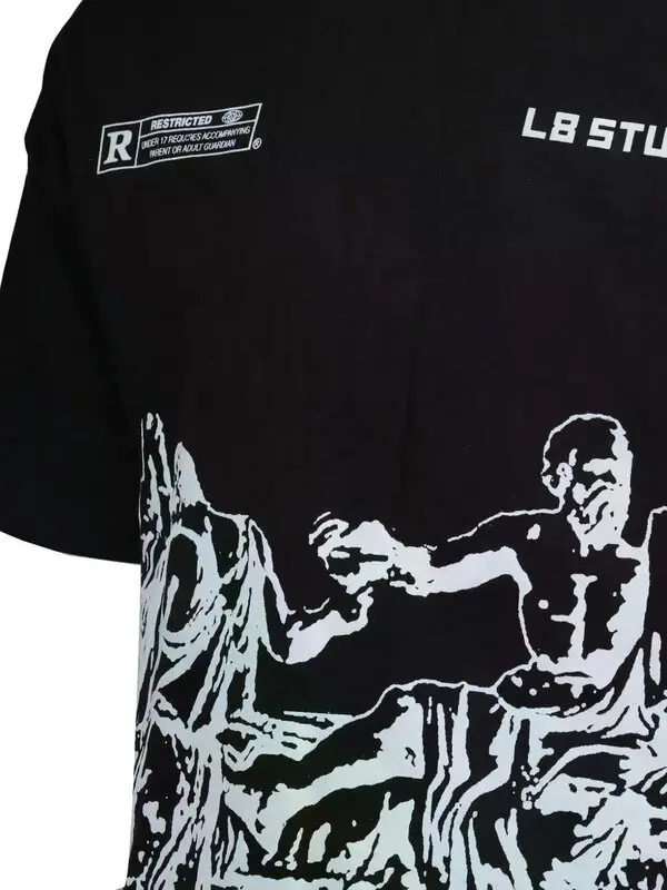 L8 STUDIO Socrates Cotton T-shirt - Black