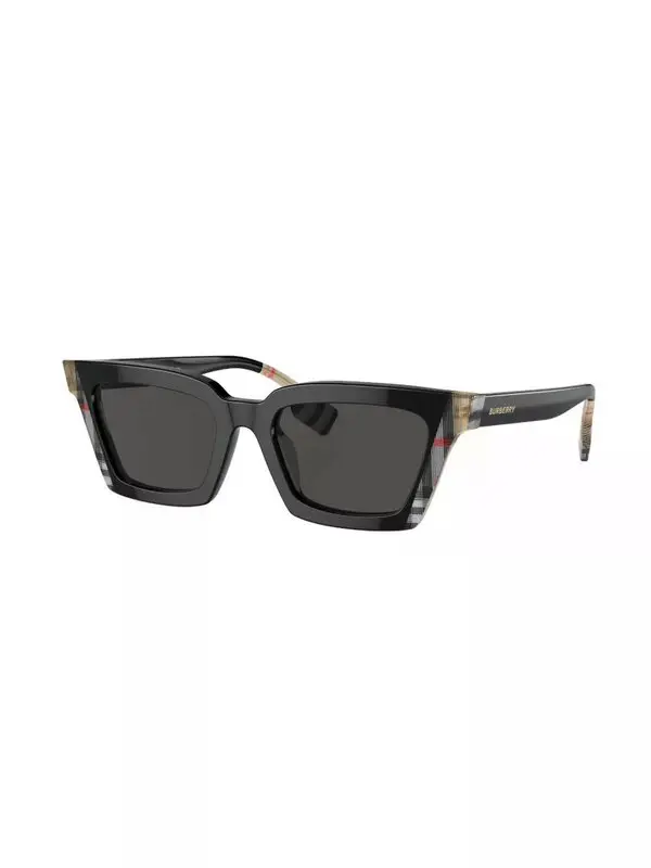 Burberry Briar Check-print Cat-eye Sunglasses
