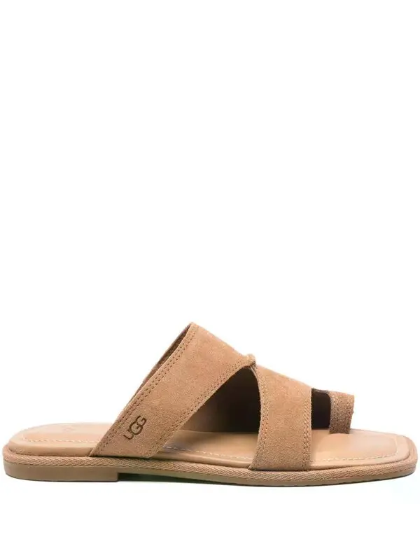 UGG Matira Double-strap Suede Flat Sandals
