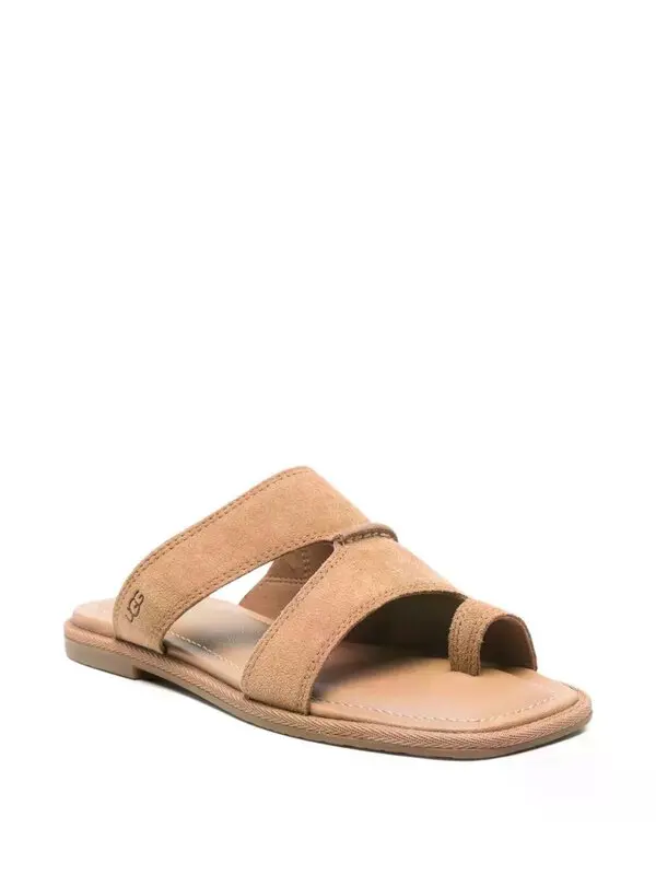 UGG Matira Double-strap Suede Flat Sandals