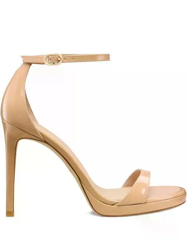 STUART WEITZMAN Platform Ankle-strap Sandals - Neutrals
