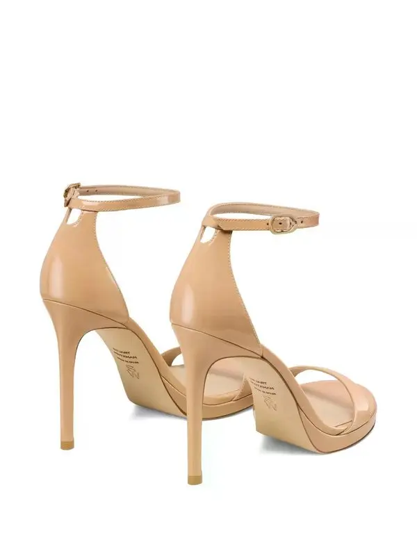 STUART WEITZMAN Platform Ankle-strap Sandals - Neutrals