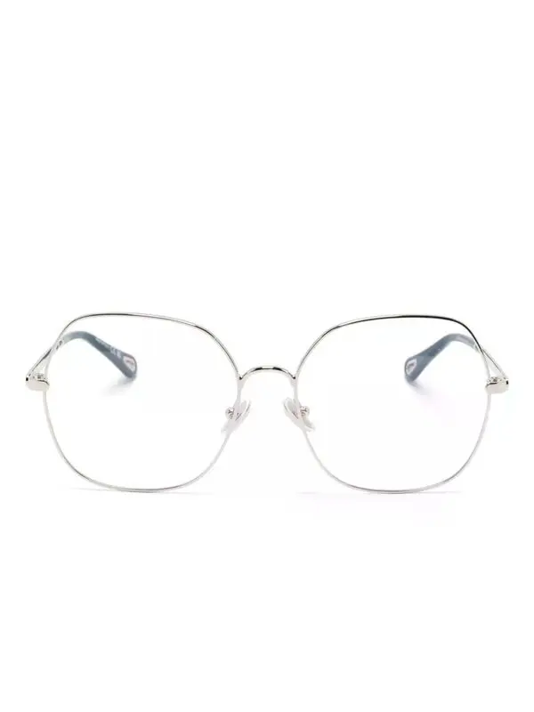 Chloé Round-frame Glasses - Silver