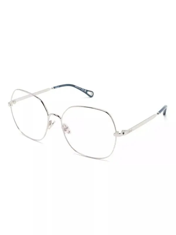 Chloé Round-frame Glasses - Silver