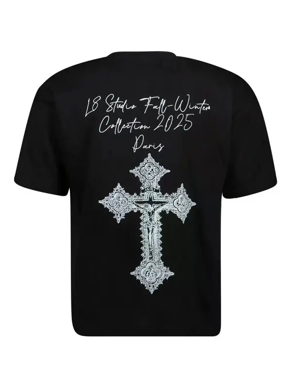 L8 STUDIO Cathédrale Printed T-shirt - Black