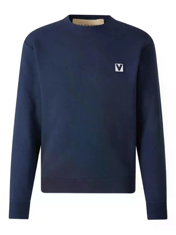 Valentino Garavani Logo-patch Sweatshirt - Blue