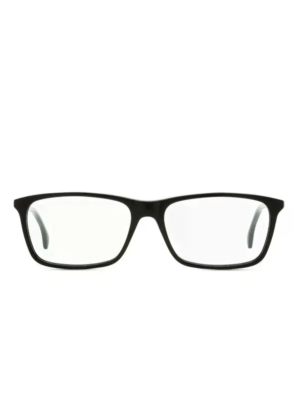 Gucci Rectangular Logo Glasses - Black