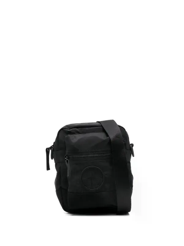Stone Island Logo-embroidered Messenger Bag