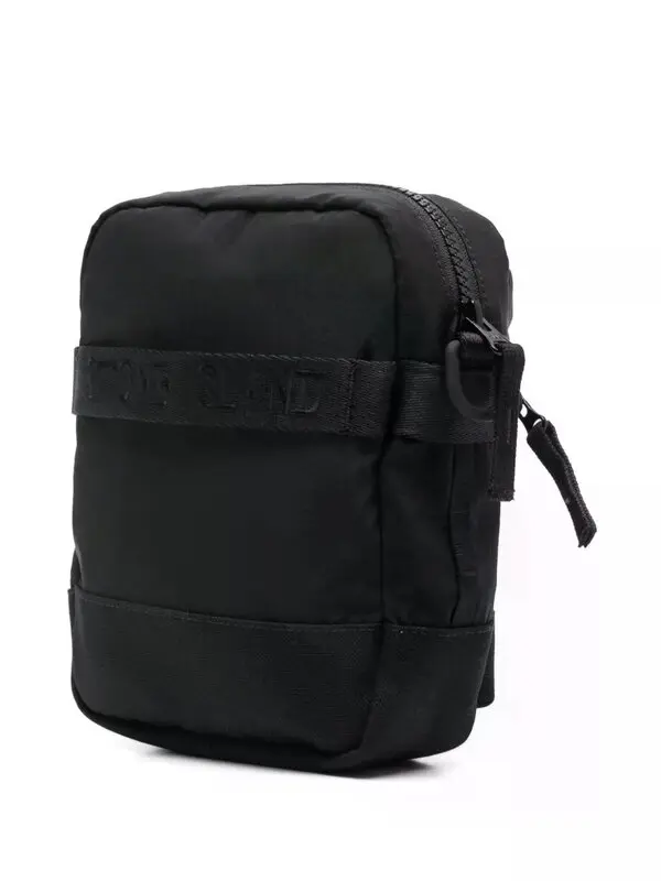 Stone Island Logo-embroidered Messenger Bag