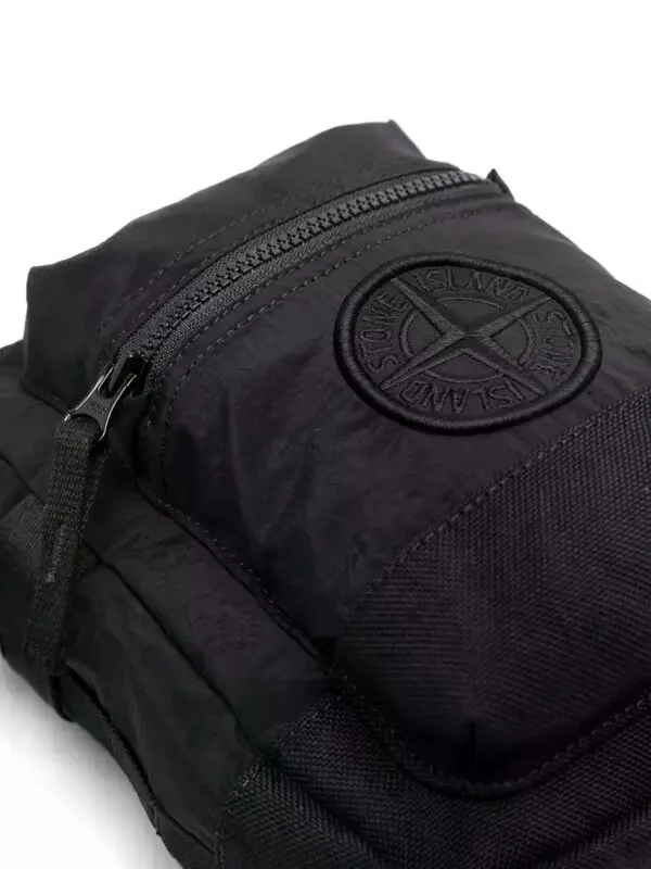Stone Island Logo-embroidered Messenger Bag