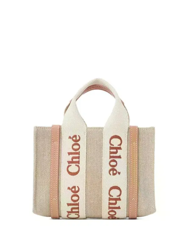 Chloé Mini Woody Tote Bag - Neutrals
