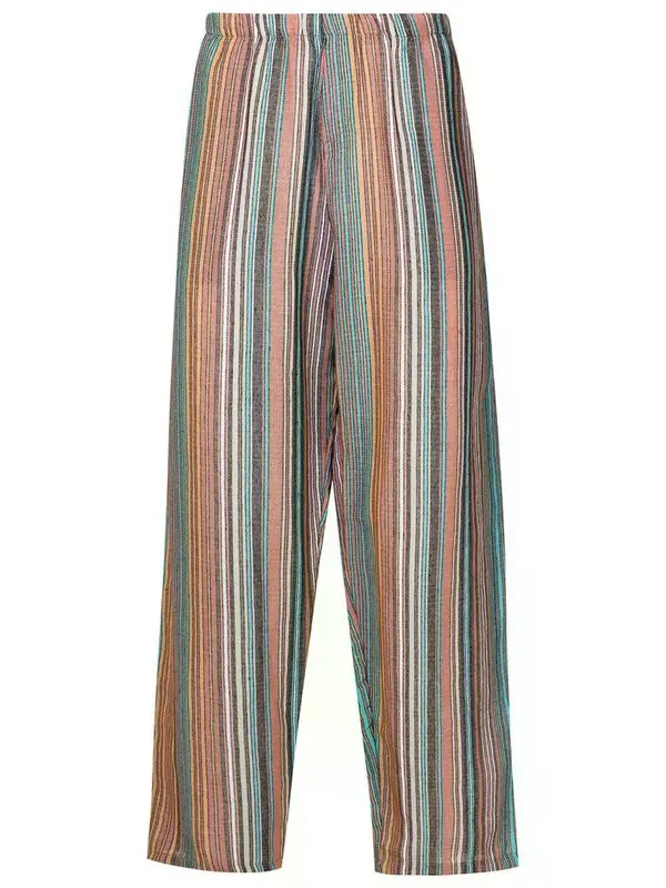 AMIR SLAMA Jacquard Wide-leg Trousers