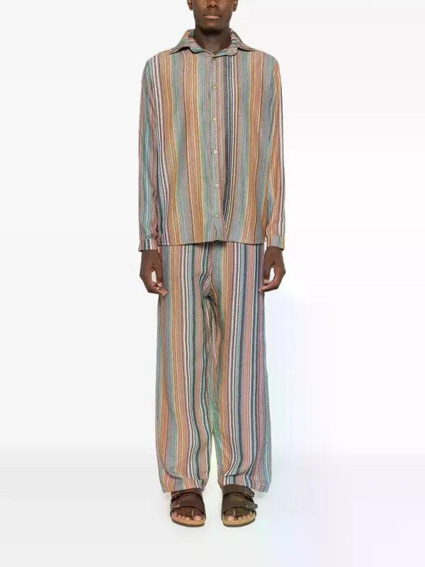 AMIR SLAMA Jacquard Wide-leg Trousers