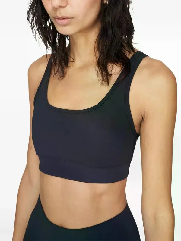 UNNA Logo-print Bra - Black