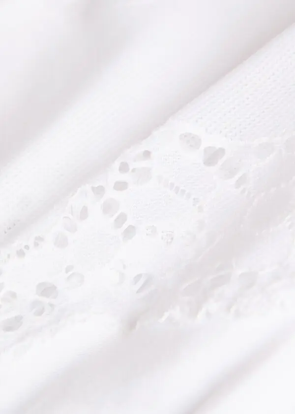 Eberjey Beatrix Lace-embellished Jersey Robe