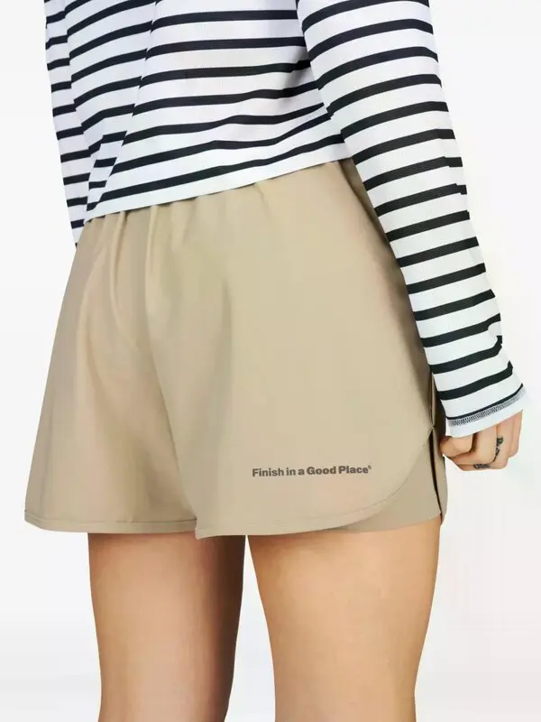 UNNA Logo-patch Shorts