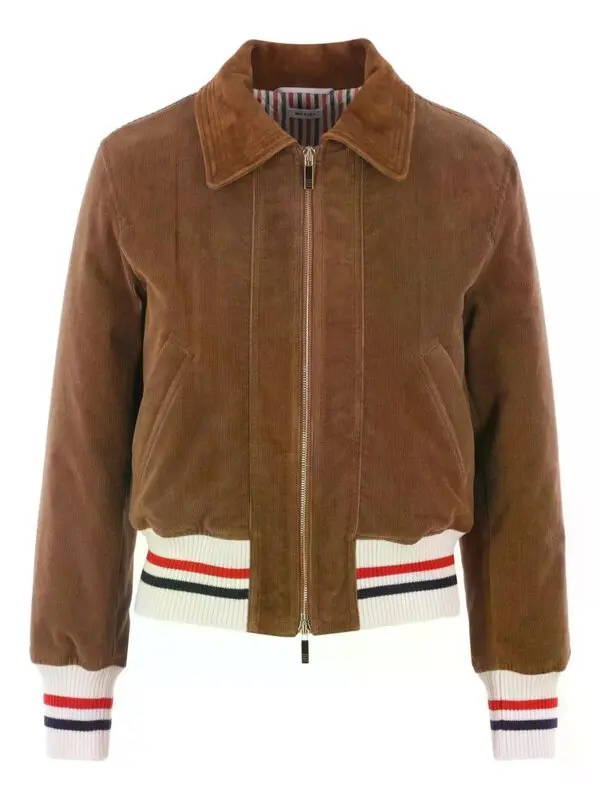 Thom Browne Corduroy Ribbed-trim Jacket