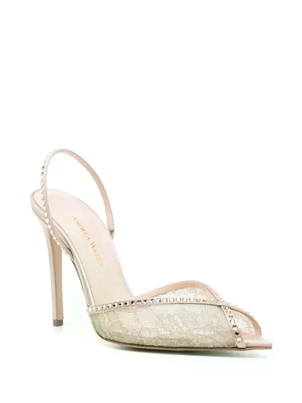 ANDREA WAZEN Katy 105mm Slingback Pumps