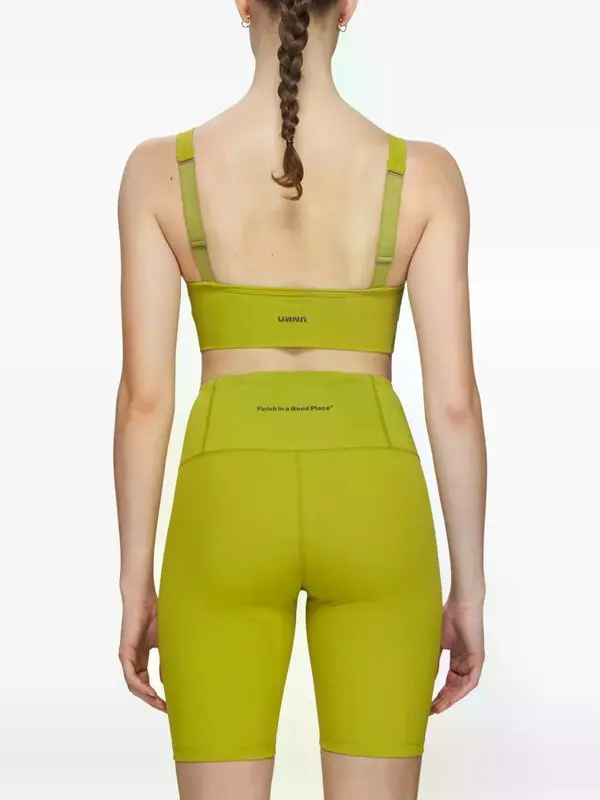 UNNA Logo-print Bra - Green