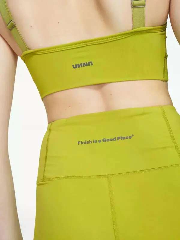 UNNA Logo-print Bra - Green