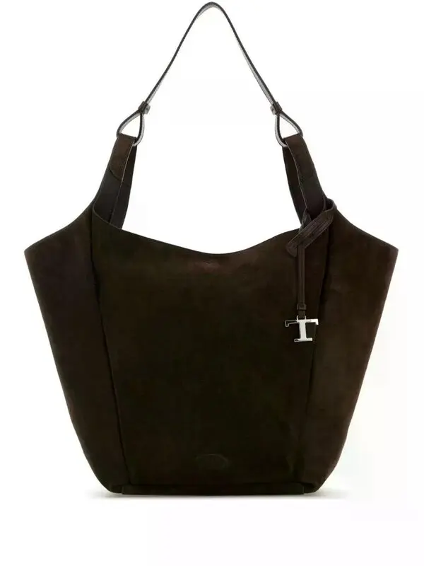 TOD'S Suede T Timeless Tote Bag