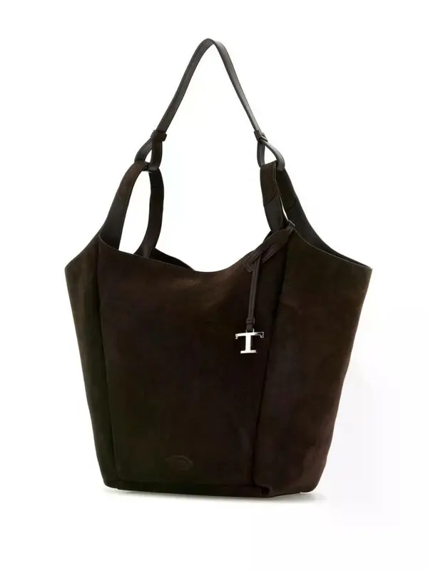 TOD'S Suede T Timeless Tote Bag