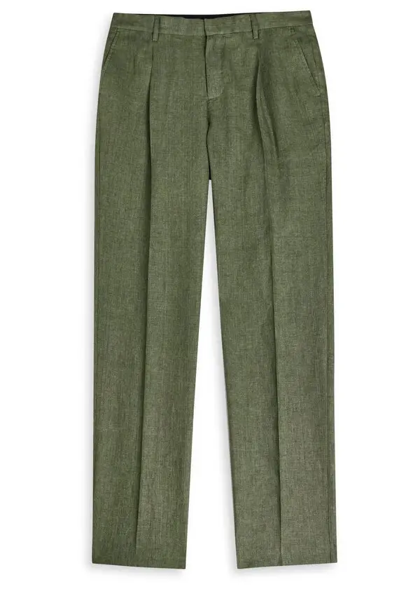 Sunspel Tapered-leg Linen Trousers