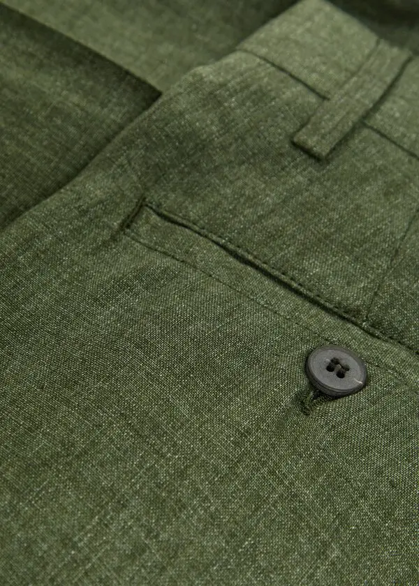 Sunspel Tapered-leg Linen Trousers