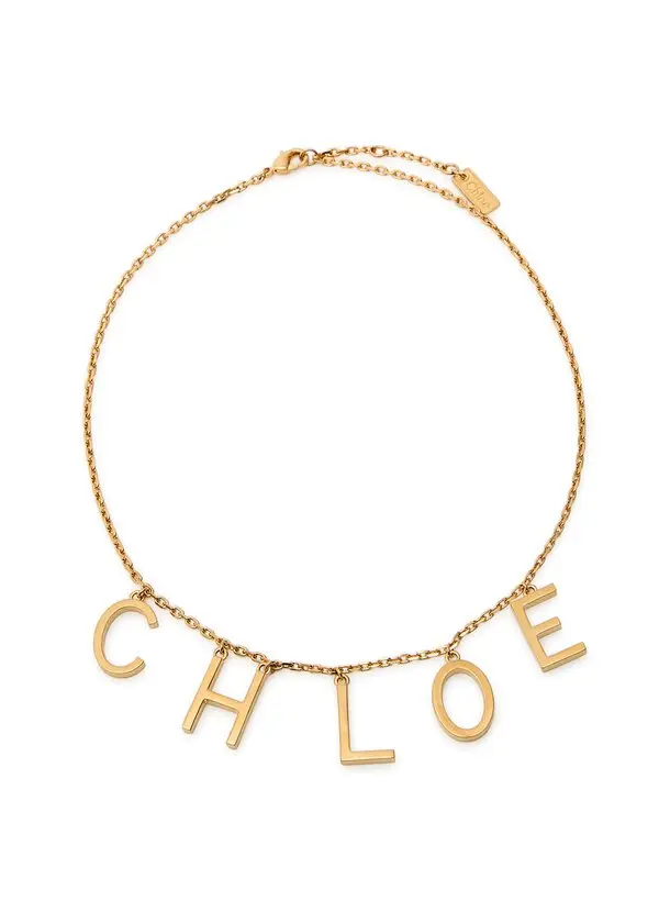 Chloé Letters Necklace - Gold