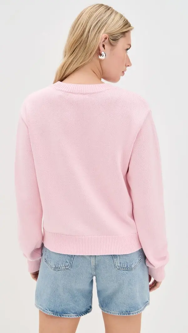 LoveShackFancy Intarsia Usa Flag Pullover